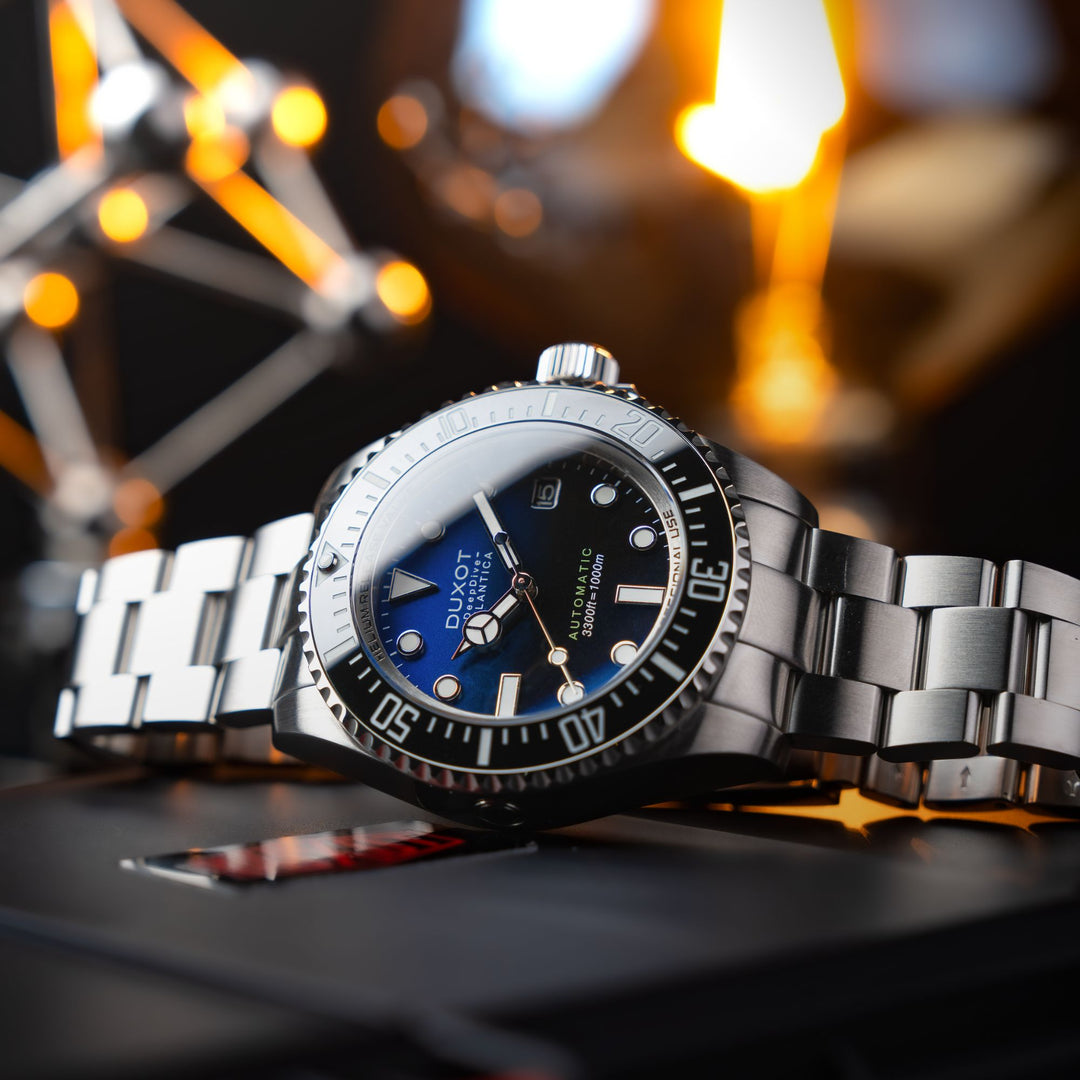Cobalt Blue | Atlantica Deep Dive Automatic Limited Edition – Duxot Watches